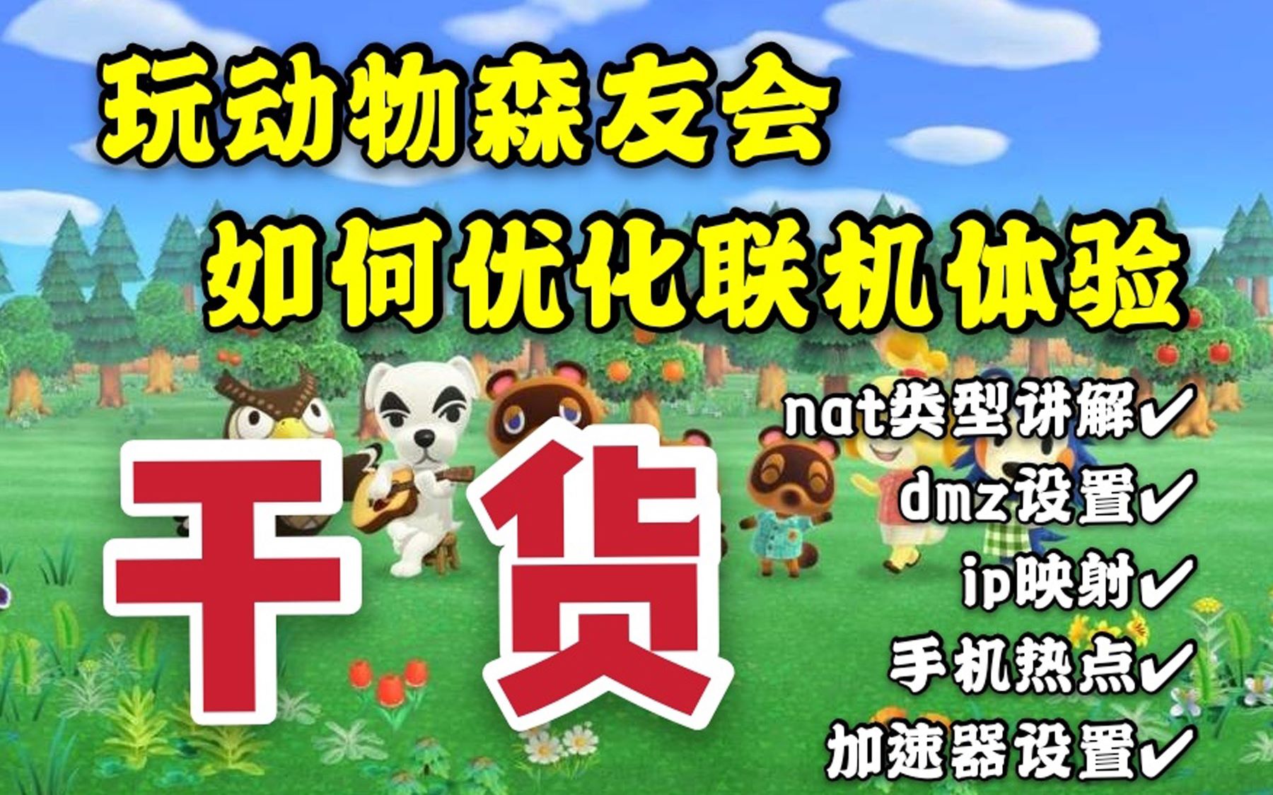 【什么都能玩】全是干货!玩动物森友会在线连机 如何优化网络联机...
