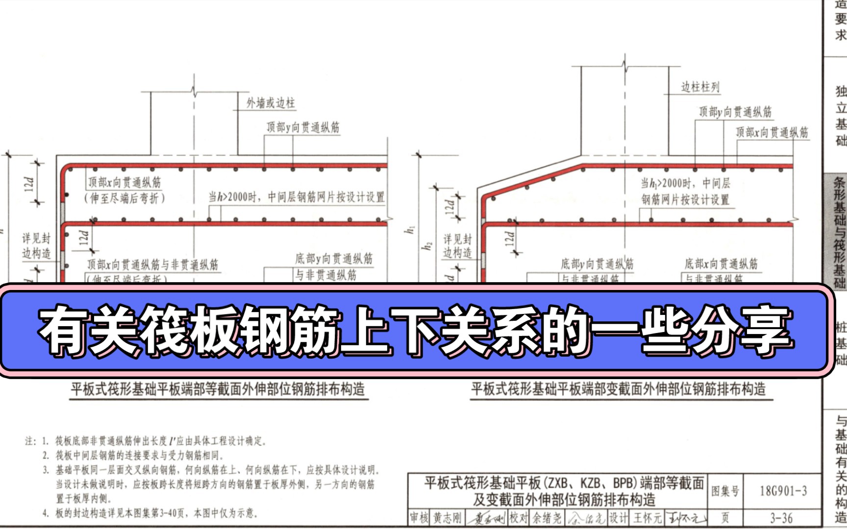 有关筏板钢筋上下关系的一些分享