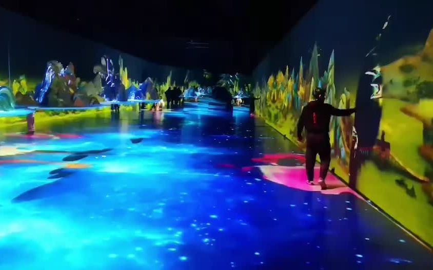 全息投影 墙面互动投影 沉浸式投影 展览馆投影