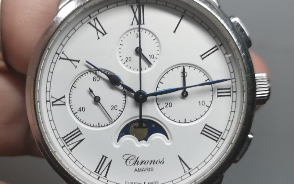 三代吧表海鸥st1908月相计时机芯