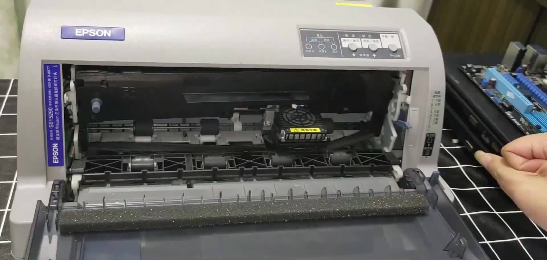 针式打印机换色带,高清近距离,新手4分钟便可学会