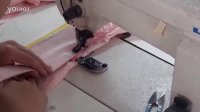 平车落底边贴同时走缩-羽绒服加工视频