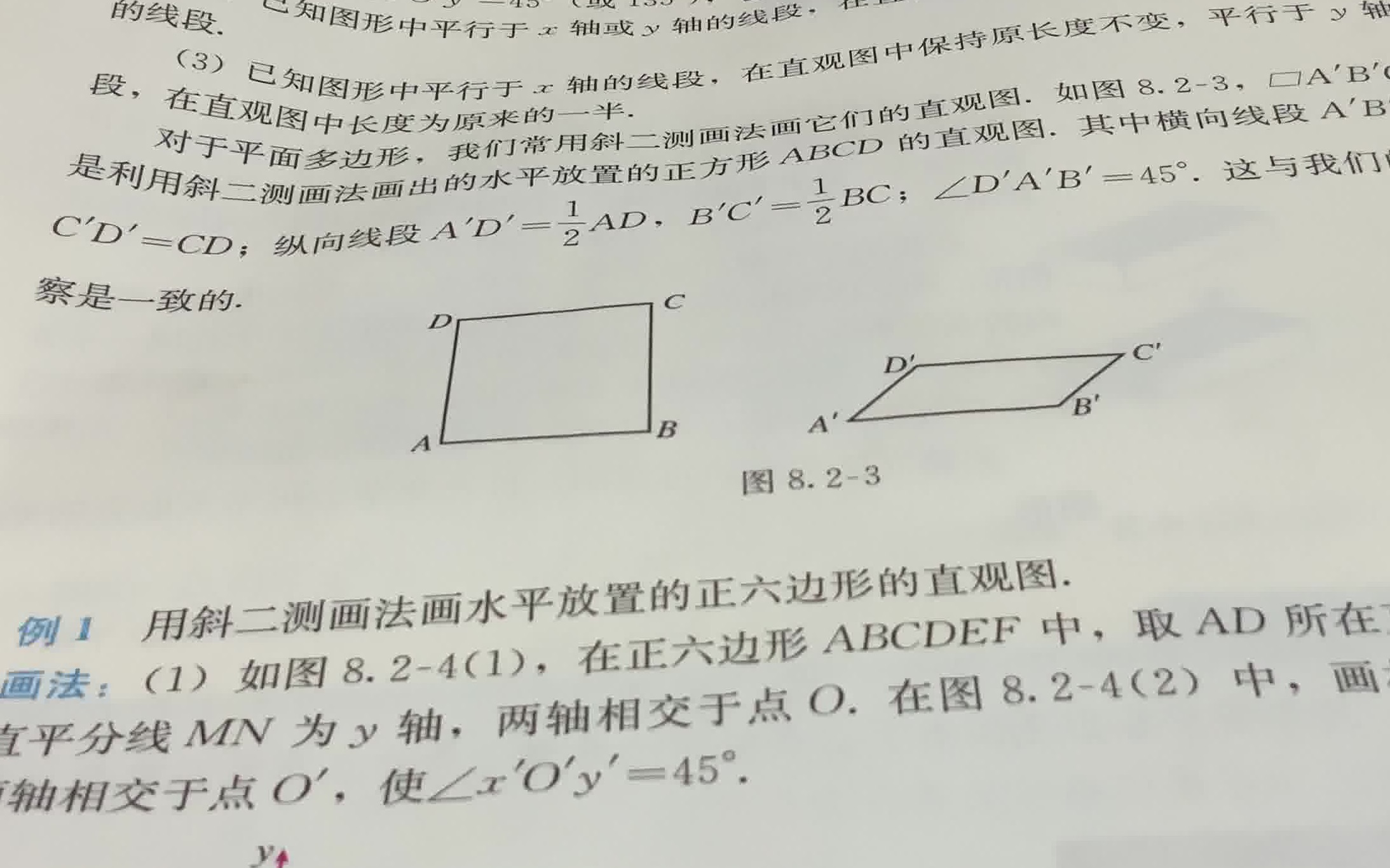 ...必修二8.2立体图形的直观图课和阅读与思考画法几何与蒙日和达芬奇