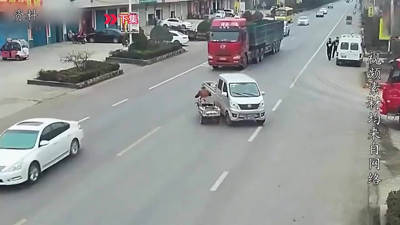 河南老汉骑三轮车逆行,撞上大货车当场身亡,法院:大货无责 #真实影像 ...