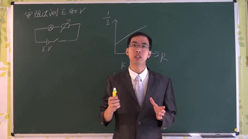 21、高中物理3-1:恒定电流——安阻法测电源电动势和内阻