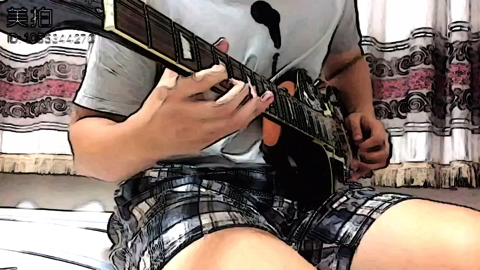 电吉他 solo 《光辉岁月》 ge200效果器