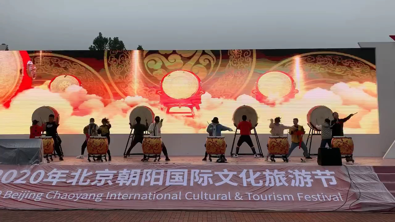 北京击鼓乐团:中国鼓传统大鼓表演运动会开幕式演出北京大鼓演出