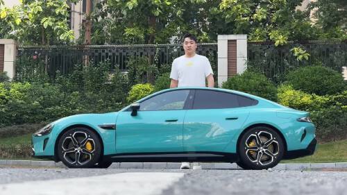 小米SU7模型变真车,直接省下30万小米SU7小米汽车模型变真车玩具车