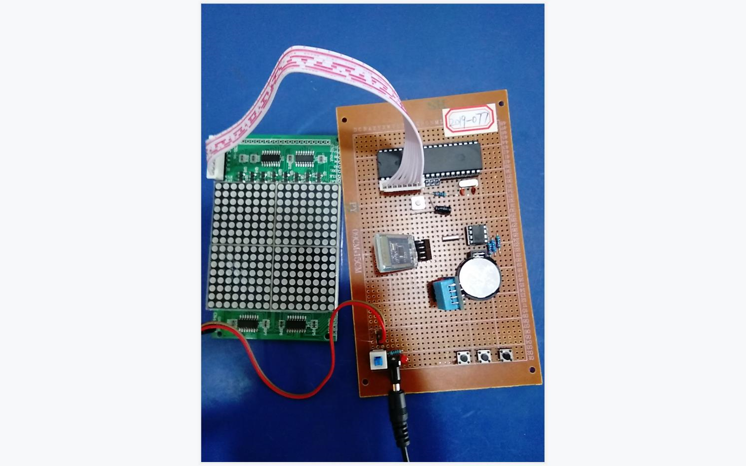 ...屏时钟显示蓝牙手机APP校时系统设计+DHT11温湿度显示设计DIY...