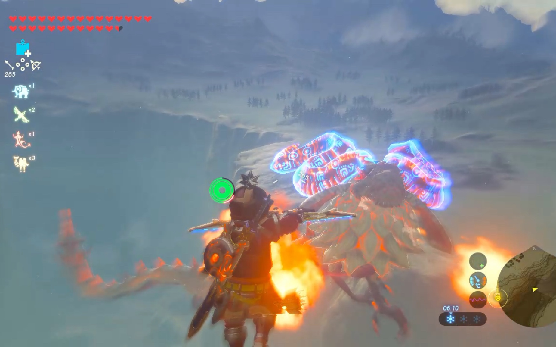 【塞尔达传说dlc】英杰之诗风之试炼-库库甲谷射火龙角