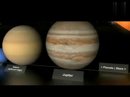超震撼3D短片!宇宙各类星体比比大小