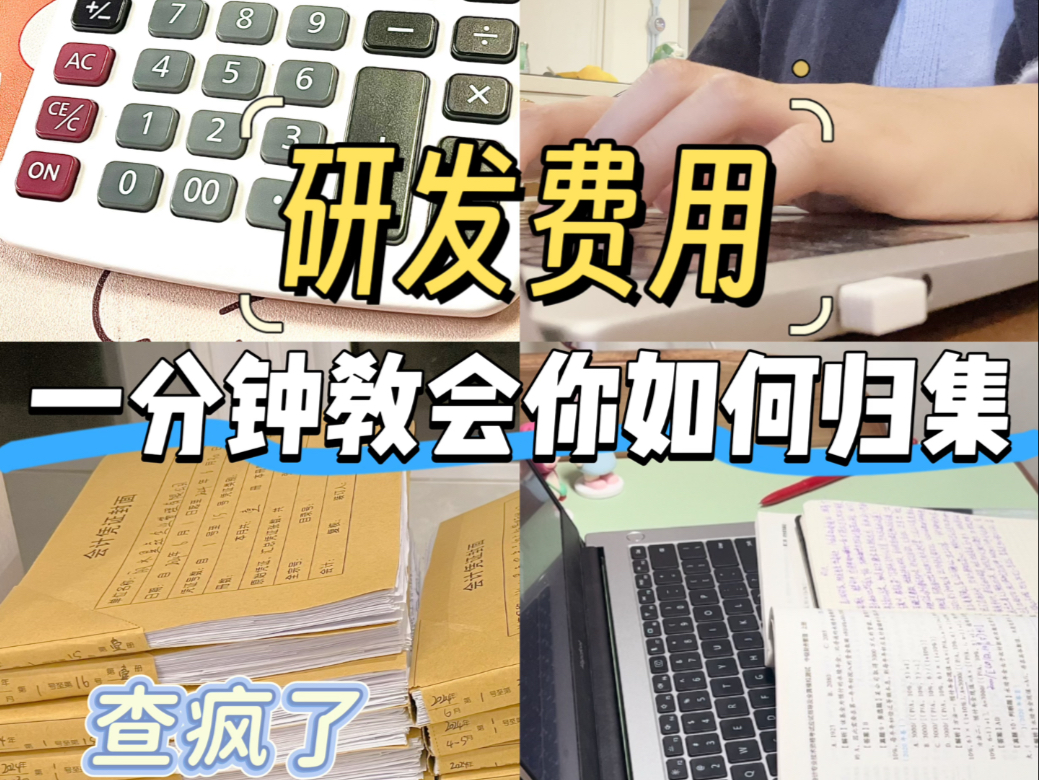 第一次见有人把研发费用归集整理的这么详细,赶紧抄作业