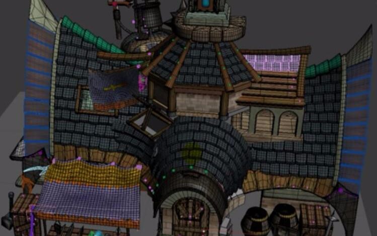 3dmax场景建模-萌场景模型制作一