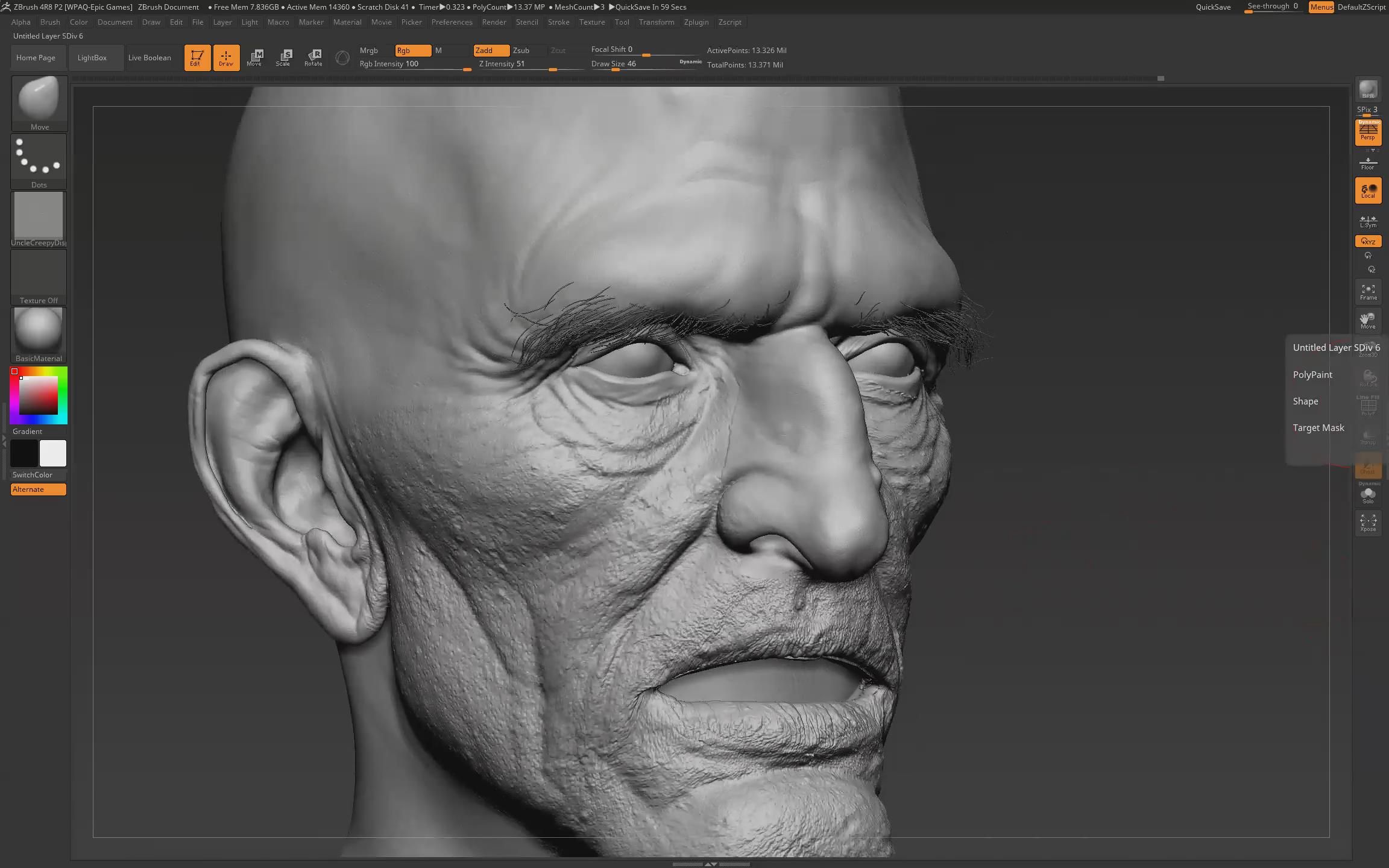 【Zbrush】次世代3A级游戏角完整制作流程教程(中英双字)