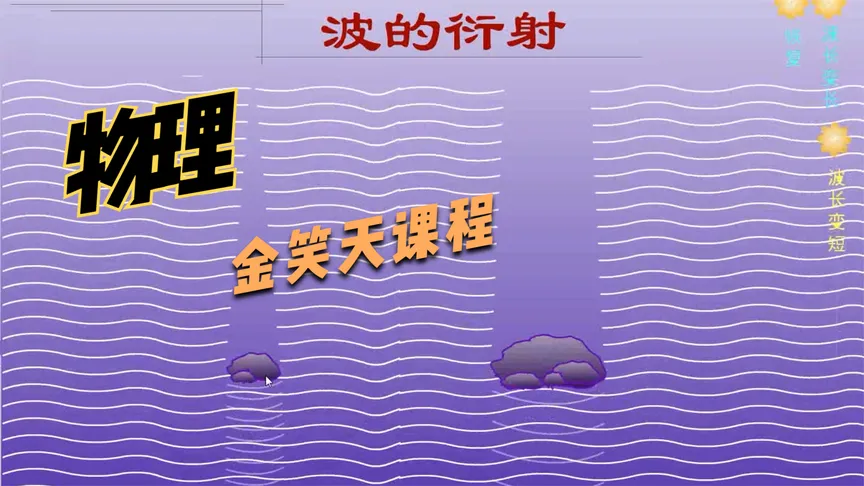 物理实验:金笑天动画演示波的衍射