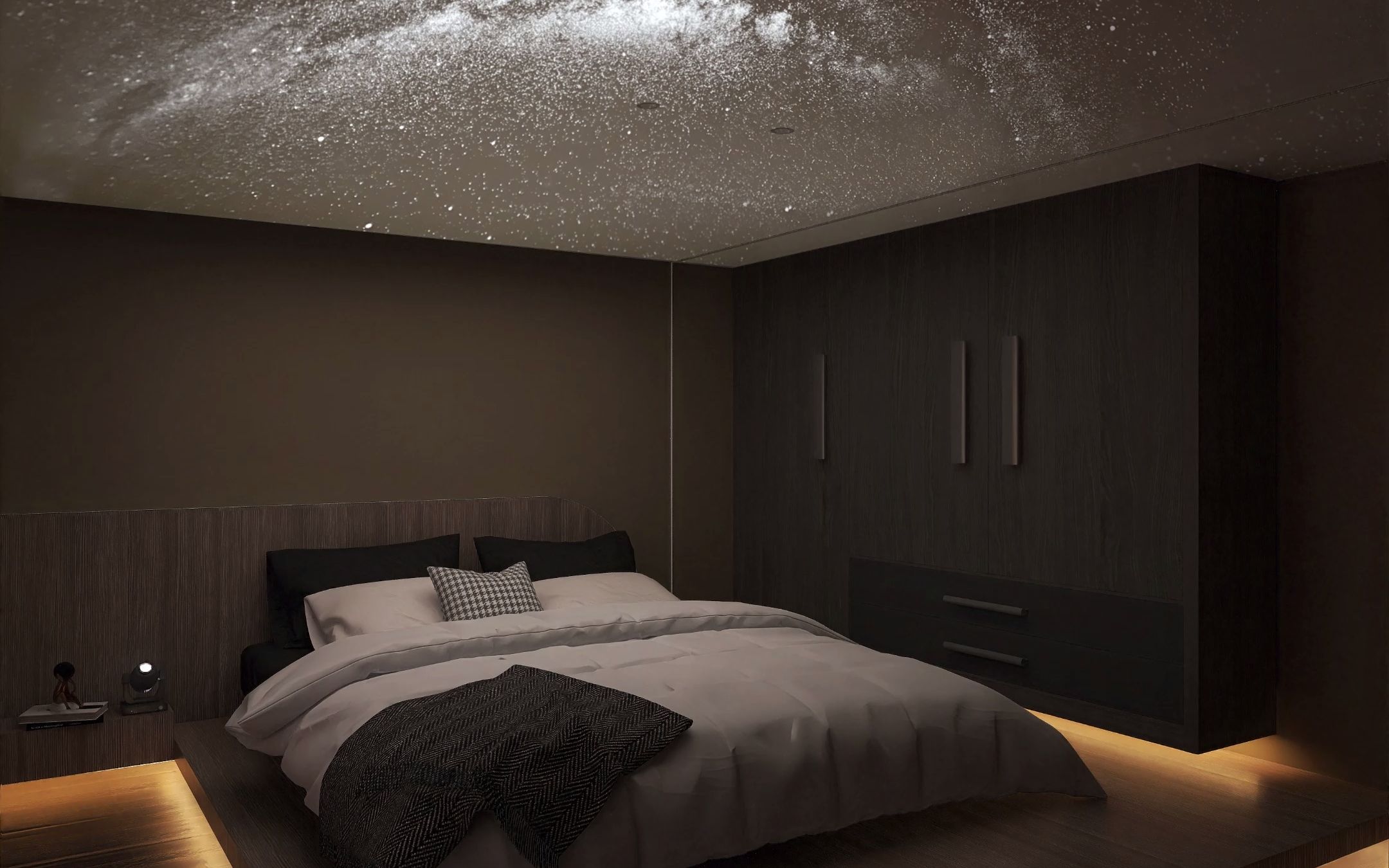 比甜妹还赞的无主灯星空卧室,不得不爱