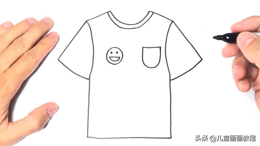 简笔画教程-小孩子的衣服
