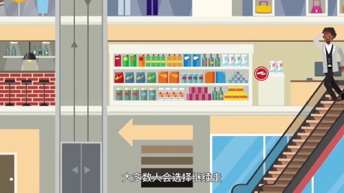 为什么自动扶梯停了不能走?