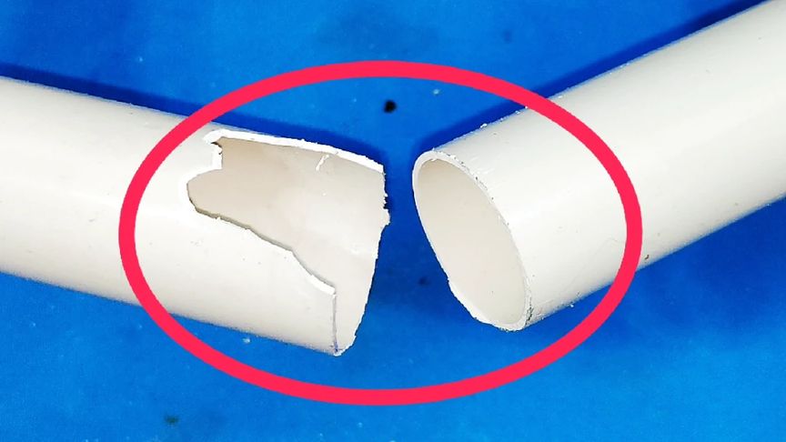 没有接头,怎么把一样粗的PVC管连一起?8000水电工教你轻松解决