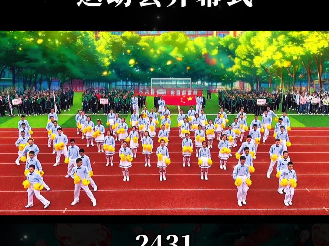 队形编排丰富好看变化多样 快乐崇拜创意运动会开幕式 2431运动会...