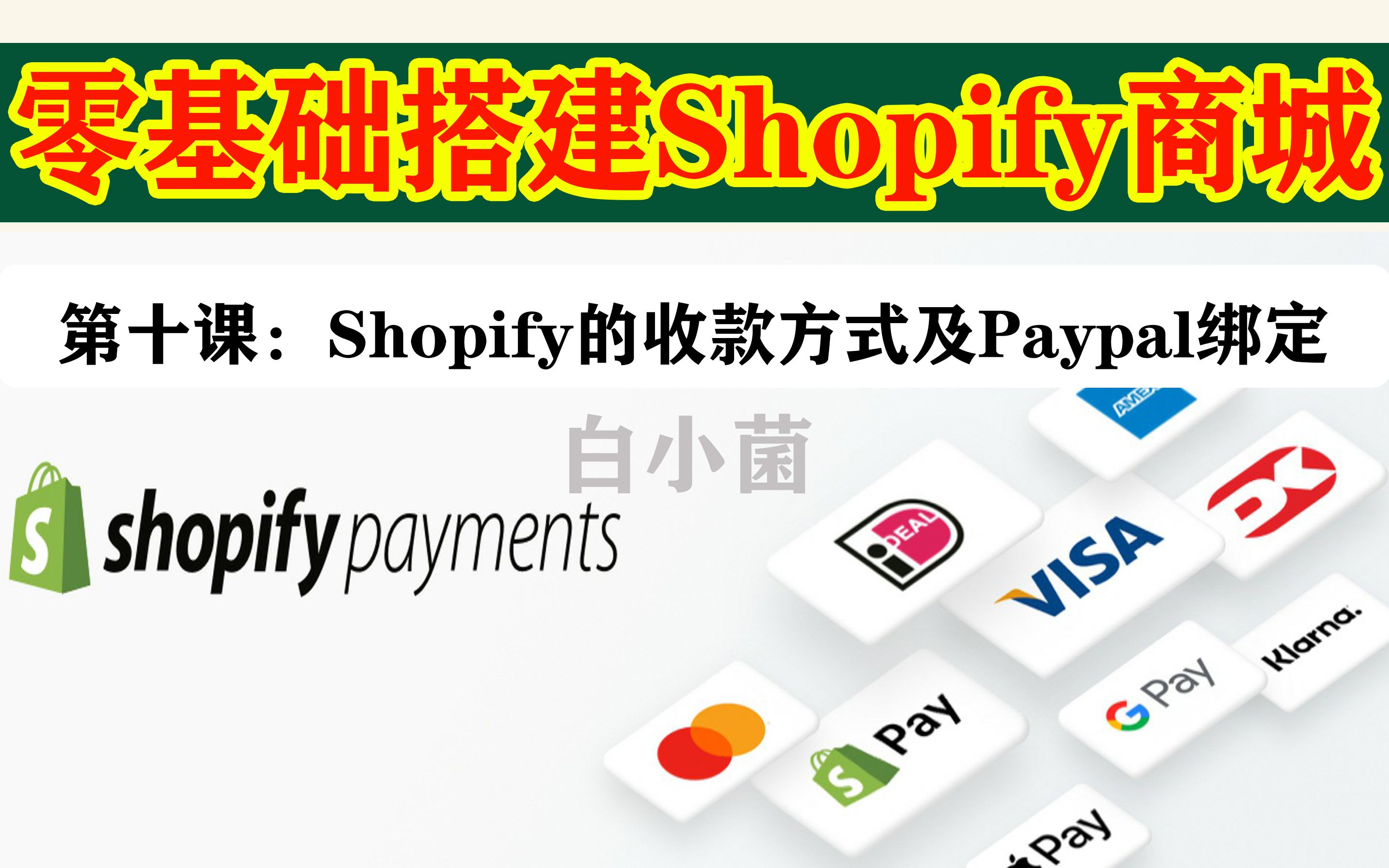 ...的收款方式,Shopify如何绑定Paypal - 零基础搭建Shopify商城教程