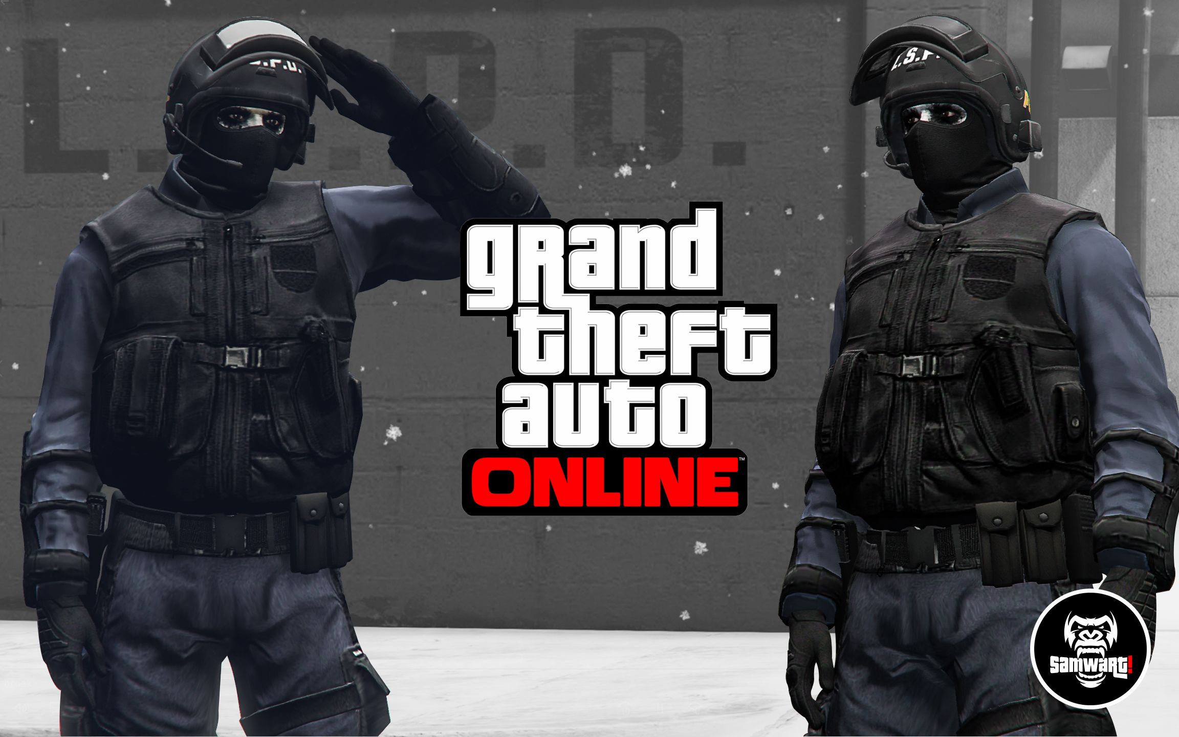 【GTAOL服装转移】国安局套装(含枪套+只限男角色)#SWAT#LSPD#...
