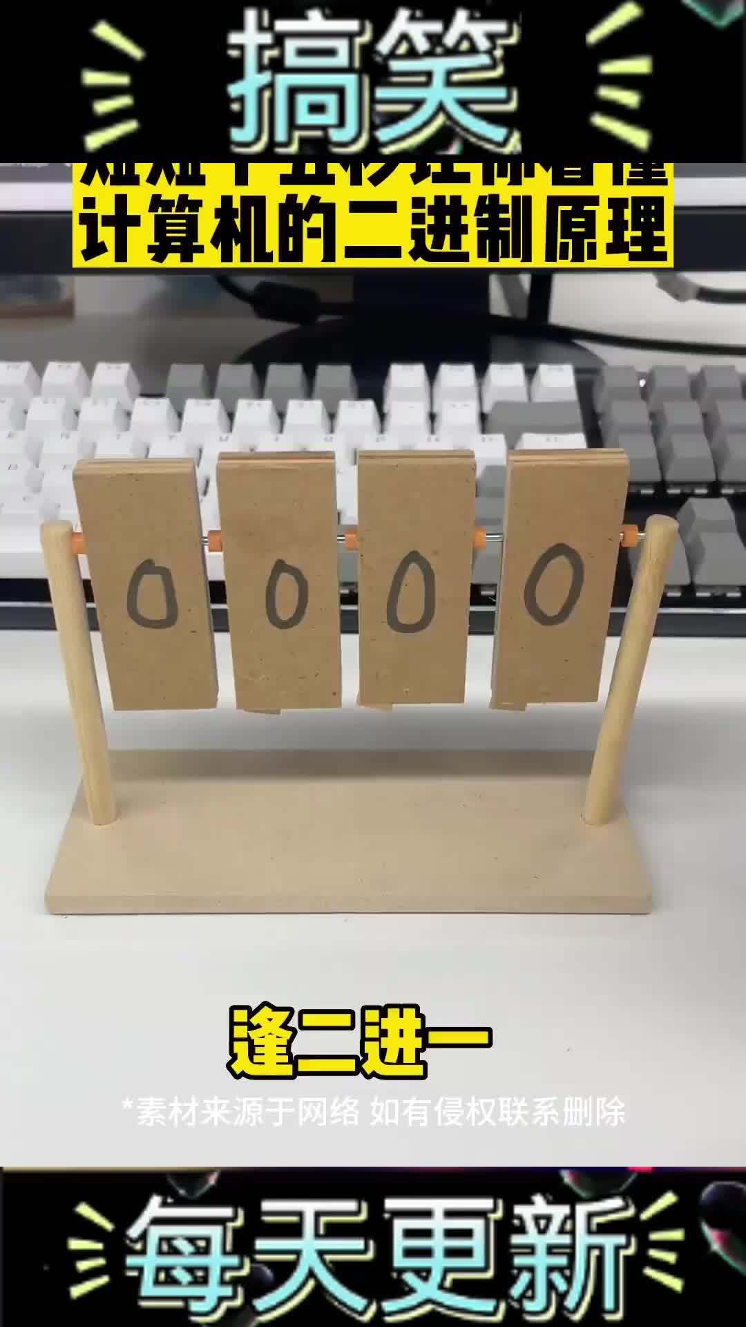 计算机的二进制原理,逢二进一,网友:你猜我看懂了吗