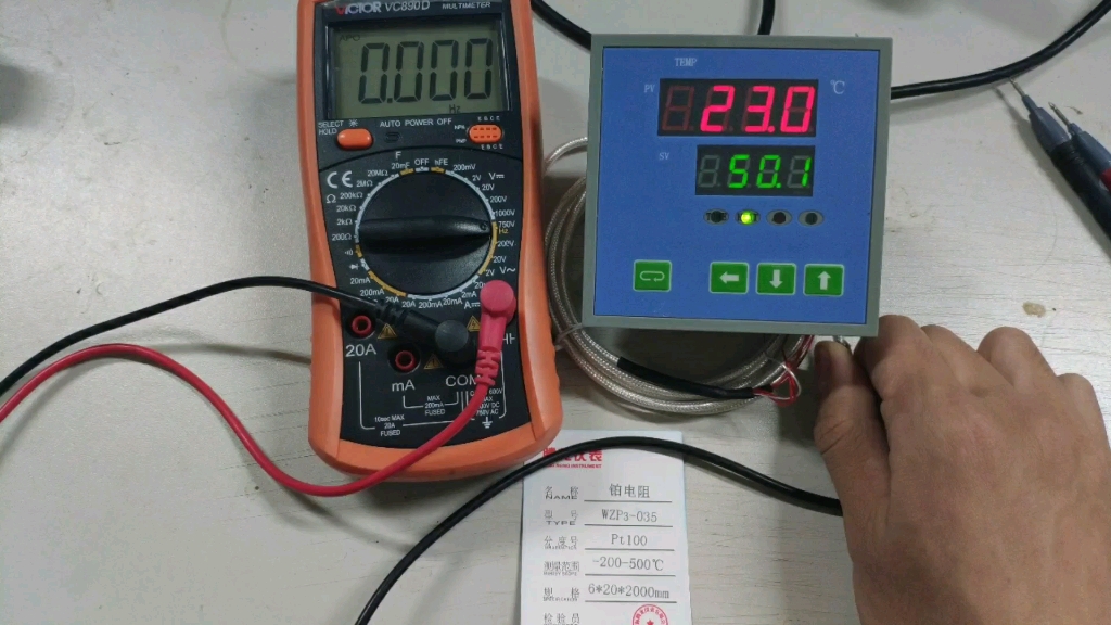 温控仪与探头如何连接,参数怎么设置,PT100怎么检测好坏,全套教给你