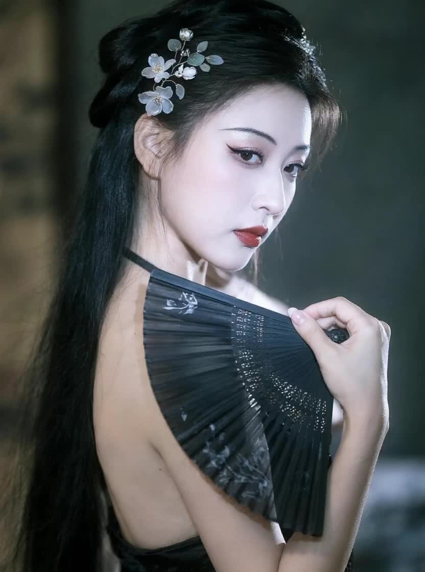 #AI折扇古风照 #抖音ai创作