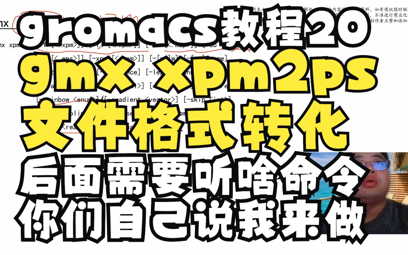 gromacs教程20-gmx xpm2ps文件格式转化