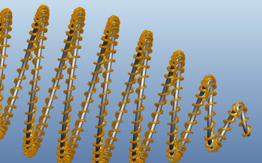 Proe螺旋缠绕画法