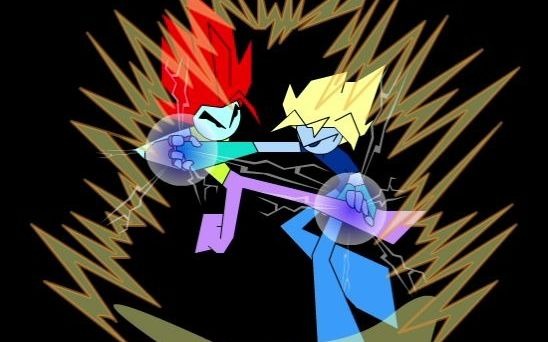 【异次元之战】20年前初学flash时候的low笔作品.