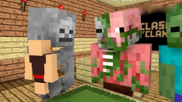 MC动画:怪物学校《皇室战争》,怪物们也玩起了皇室战争!