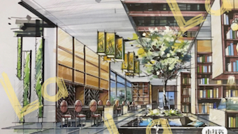 环境艺术设计考研手绘 常州大学/安徽工程大学