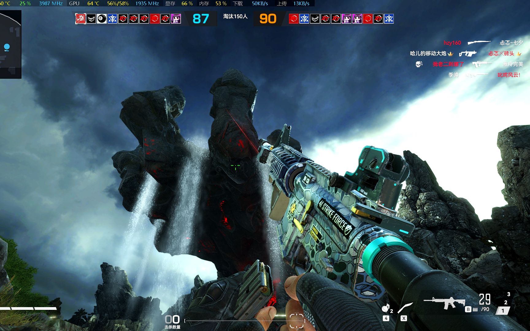 生死狙击2武器M4A1,98K H&R皮肤展示