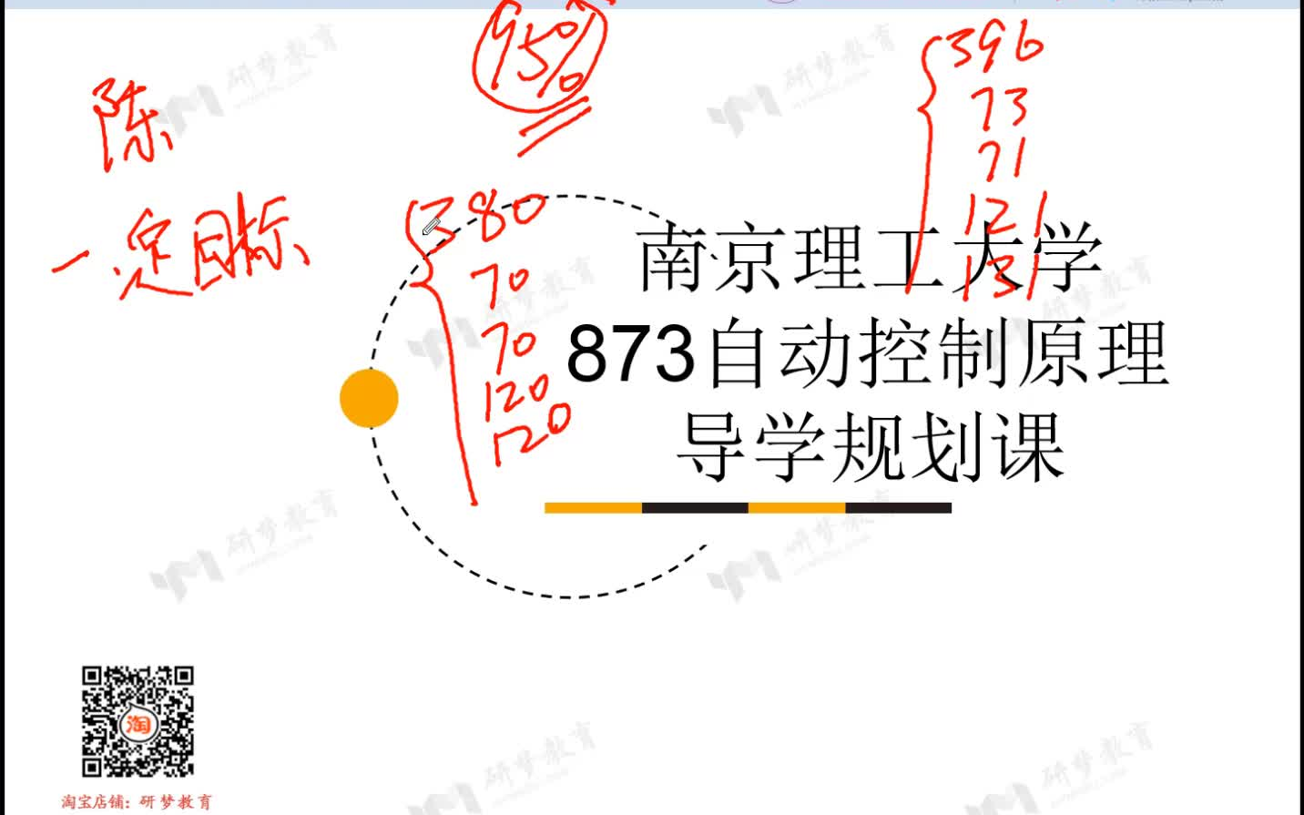 南京理工大学21考研专业课 873自动控制原理-导学课(全程规划讲座)