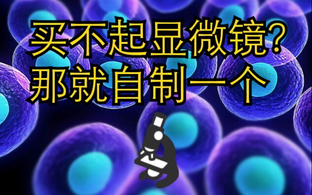 【自制显微镜】教你只用几块钱自制显微镜