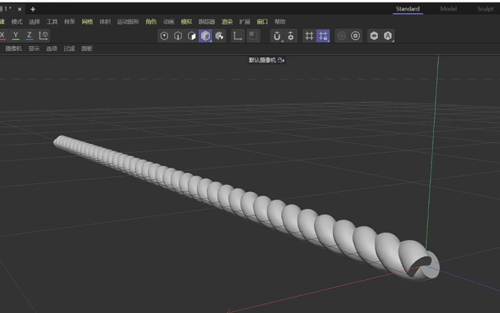 【UE5.2】①C4D拧麻花建模思路 - 螺旋生长的样条网格体 | 虚幻引擎 ...