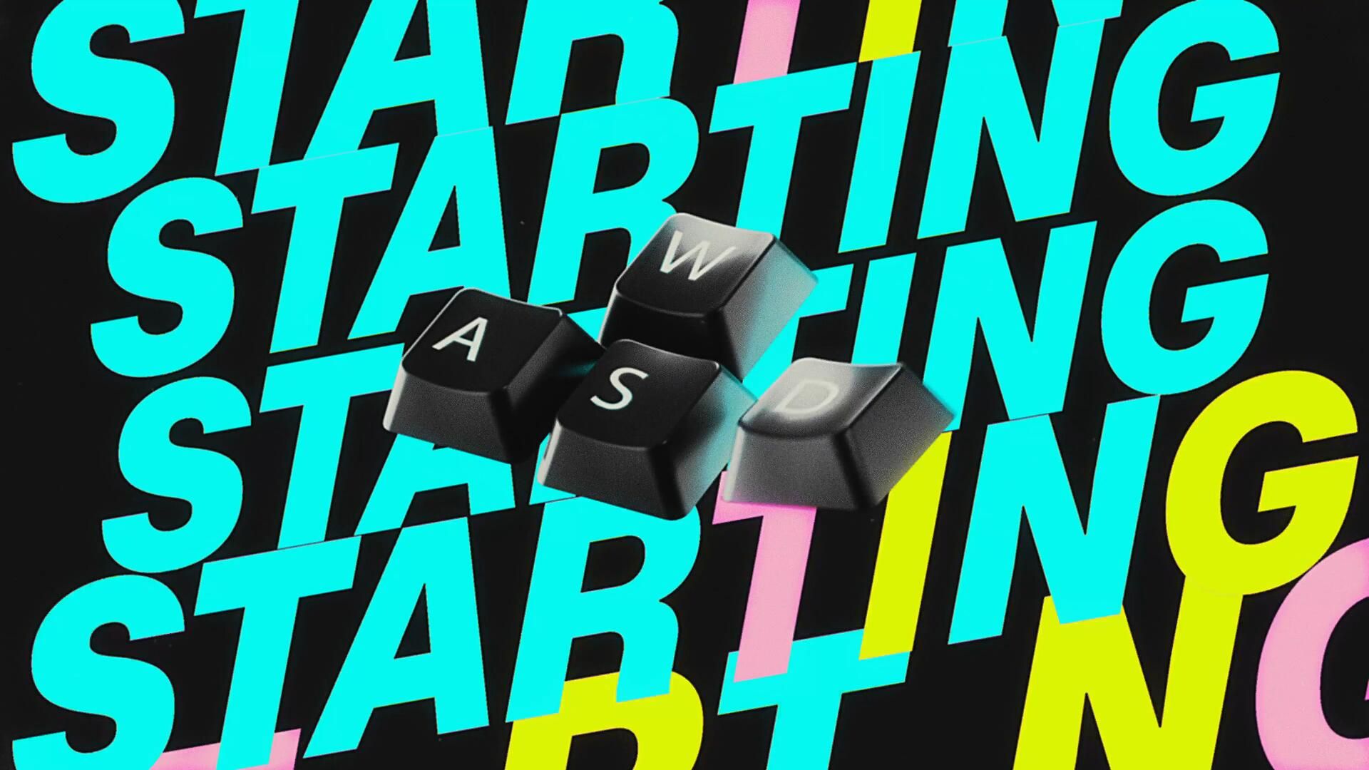 AE模板:科技数码博主频道趣味感3D旋转动态排版开场片头LOGO展示(...