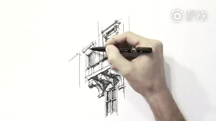 牛人用钢笔画的建筑,太帅了~