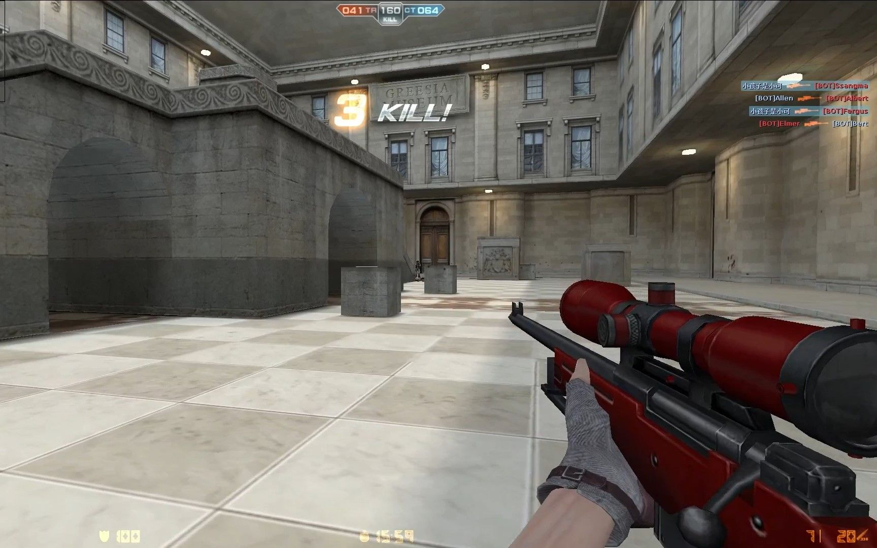 CSOL稀有武器“中国红AWP”