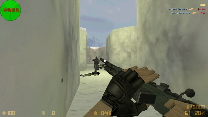 电脑坏了还要玩的cs对战,不服不行