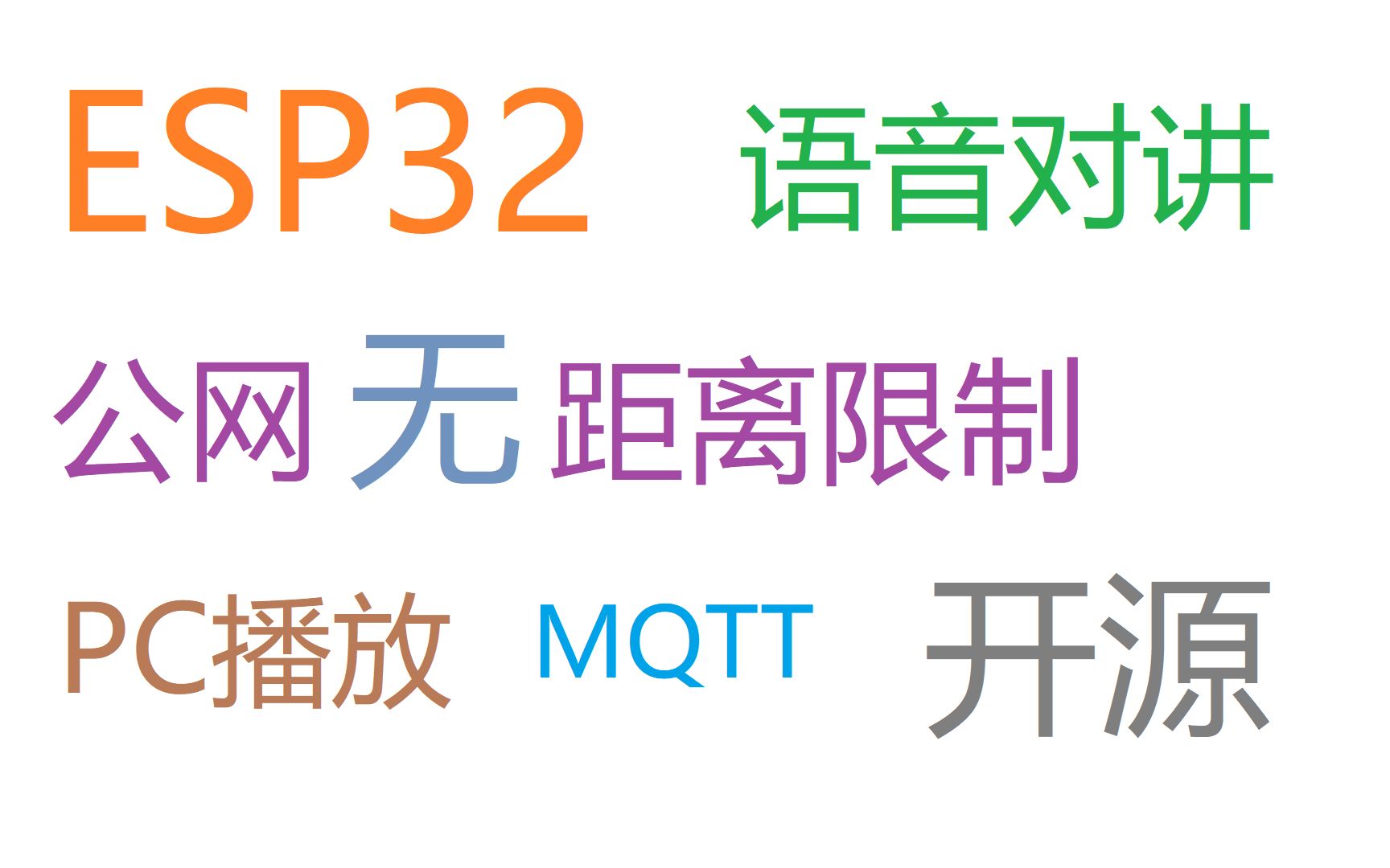 【开源】ESP32公网语音对讲 MQTT协议 无距离限制 PC播放