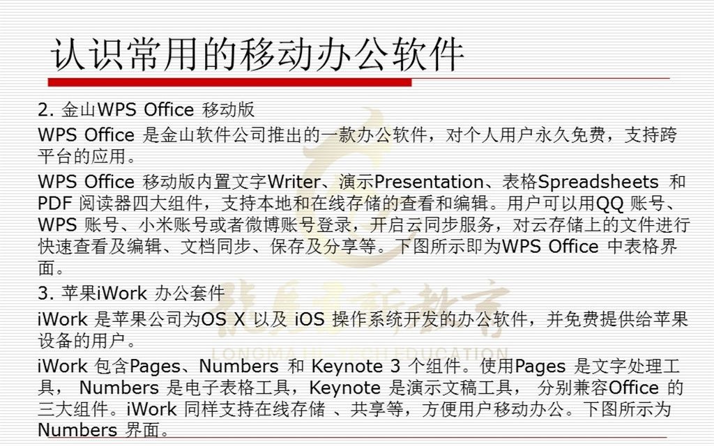 P26.2 认识常用的移动版Office办公软件