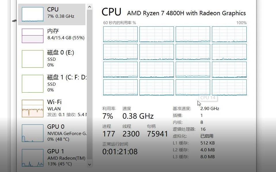 ...IU R7-4800H GTX1660TI] BIOS:320 流畅游玩几分钟后就卡成PPT了