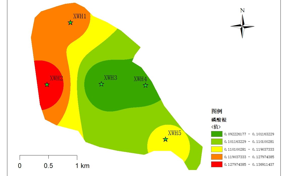如何使用ArcGis绘制采样点图(三)—IDW(反距离权重法)绘制采样点图。