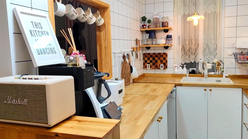 小厨房越用越大2:用了3年的厨房只需小小改造,弥补装修4大遗憾