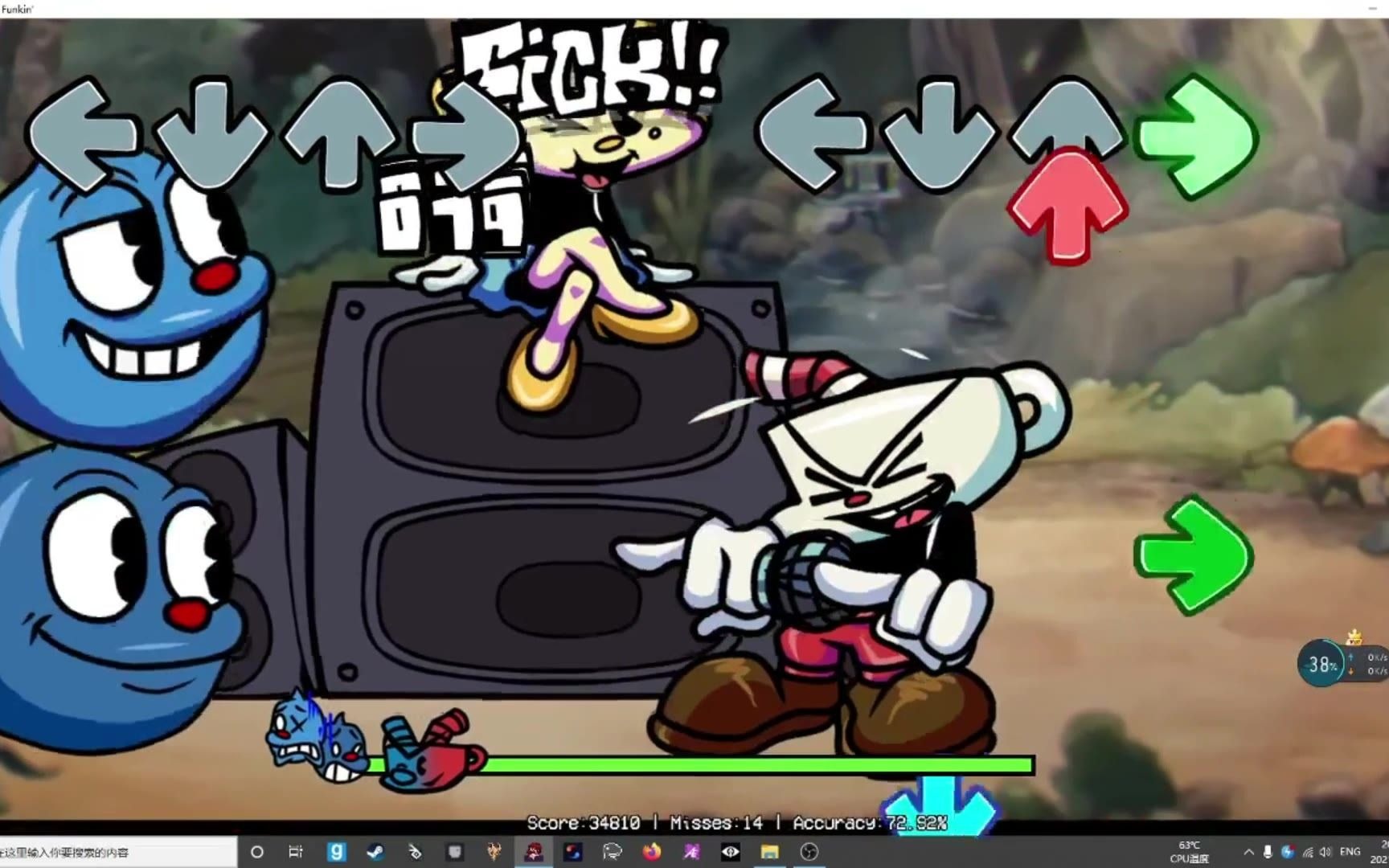 FNF超优质皮肤MOD:Cuphead 茶杯头_哔哩哔哩bilibili_茶杯头