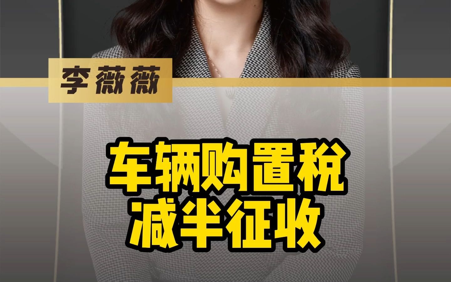 车辆购置税减半的优惠政策你享受到了吗