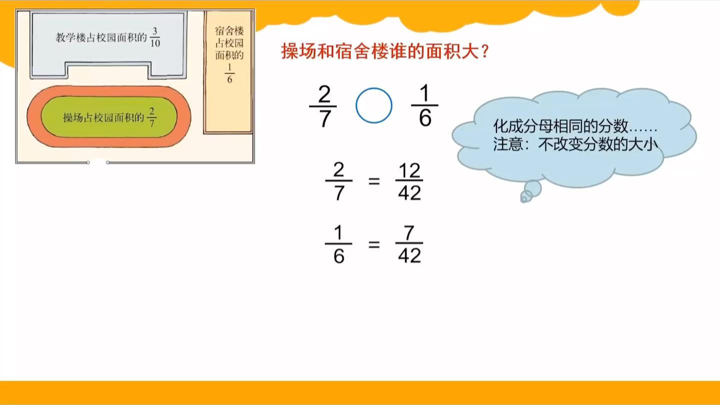 北师大版数学五年级上册《分数的大小》微课